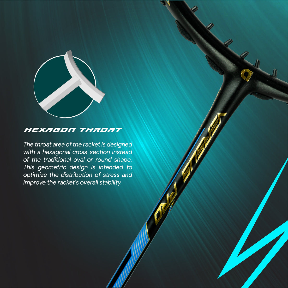 APACS Versus Pro Badminton Racket - TriplePointSports