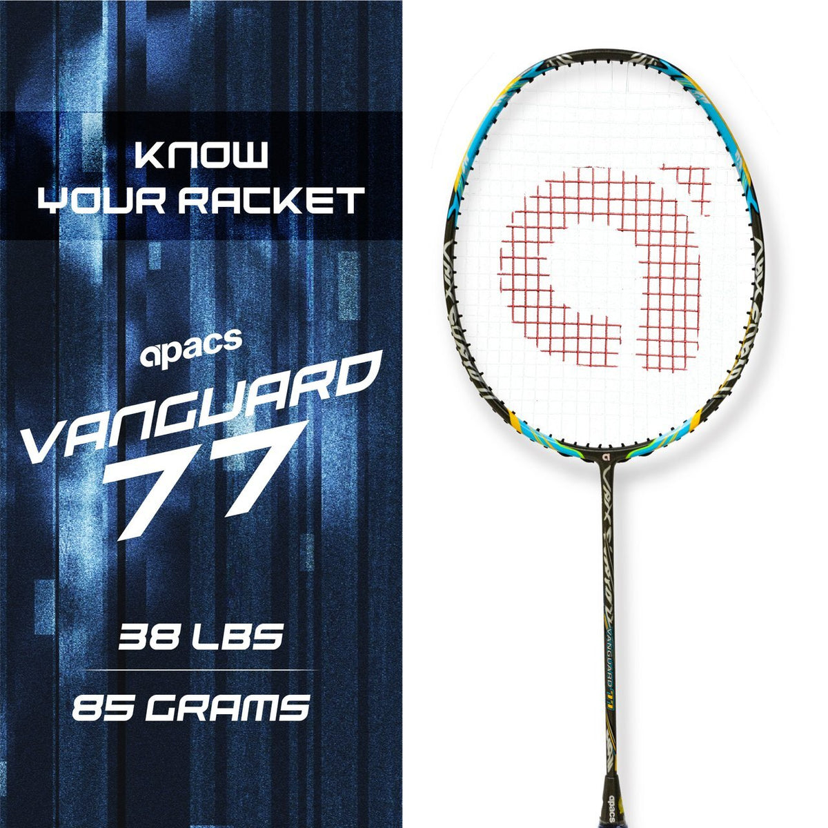 APACS Vanguard 77 Badminton Racket - TriplePointSports