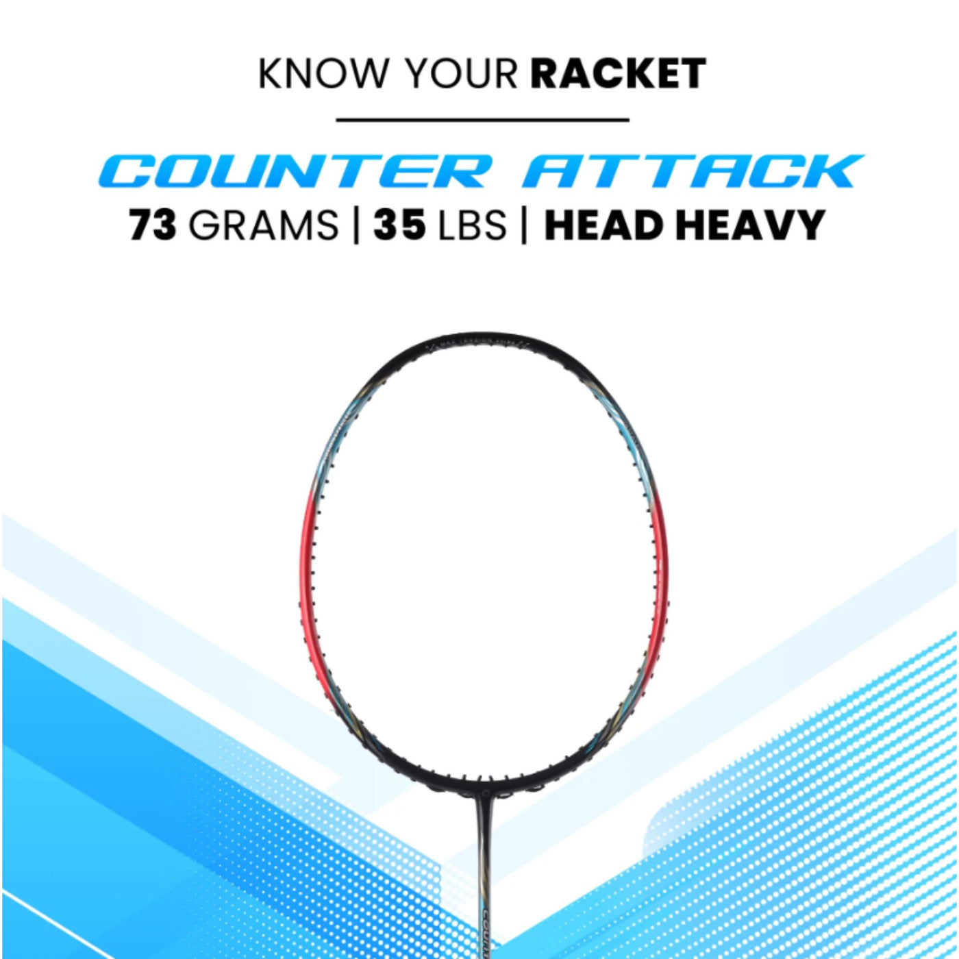 Apacs Counter Attack Badminton Racket – Lightweight, High-Speed Frame ...