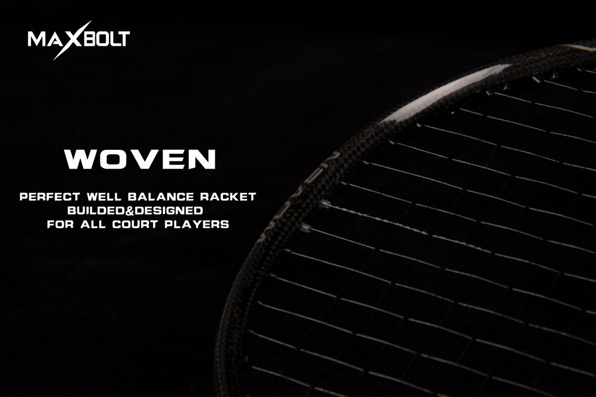Maxbolt Black Woven Limited Edition Badminton Racket - TriplePointSports