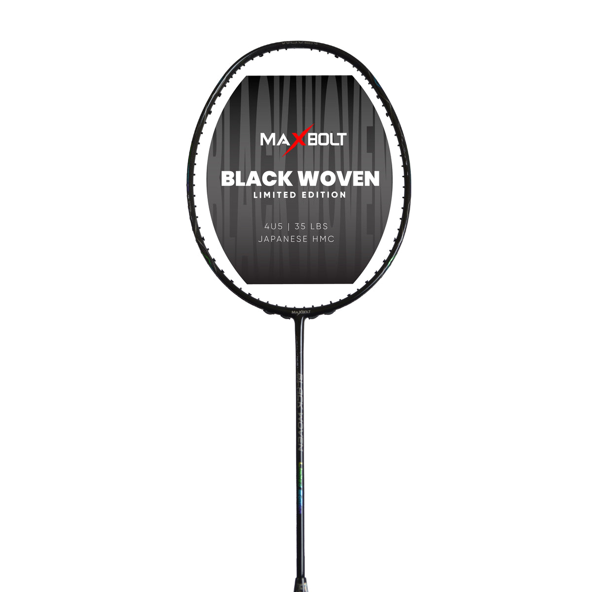 Maxbolt Black Woven Limited Edition Badminton Racket - TriplePointSports